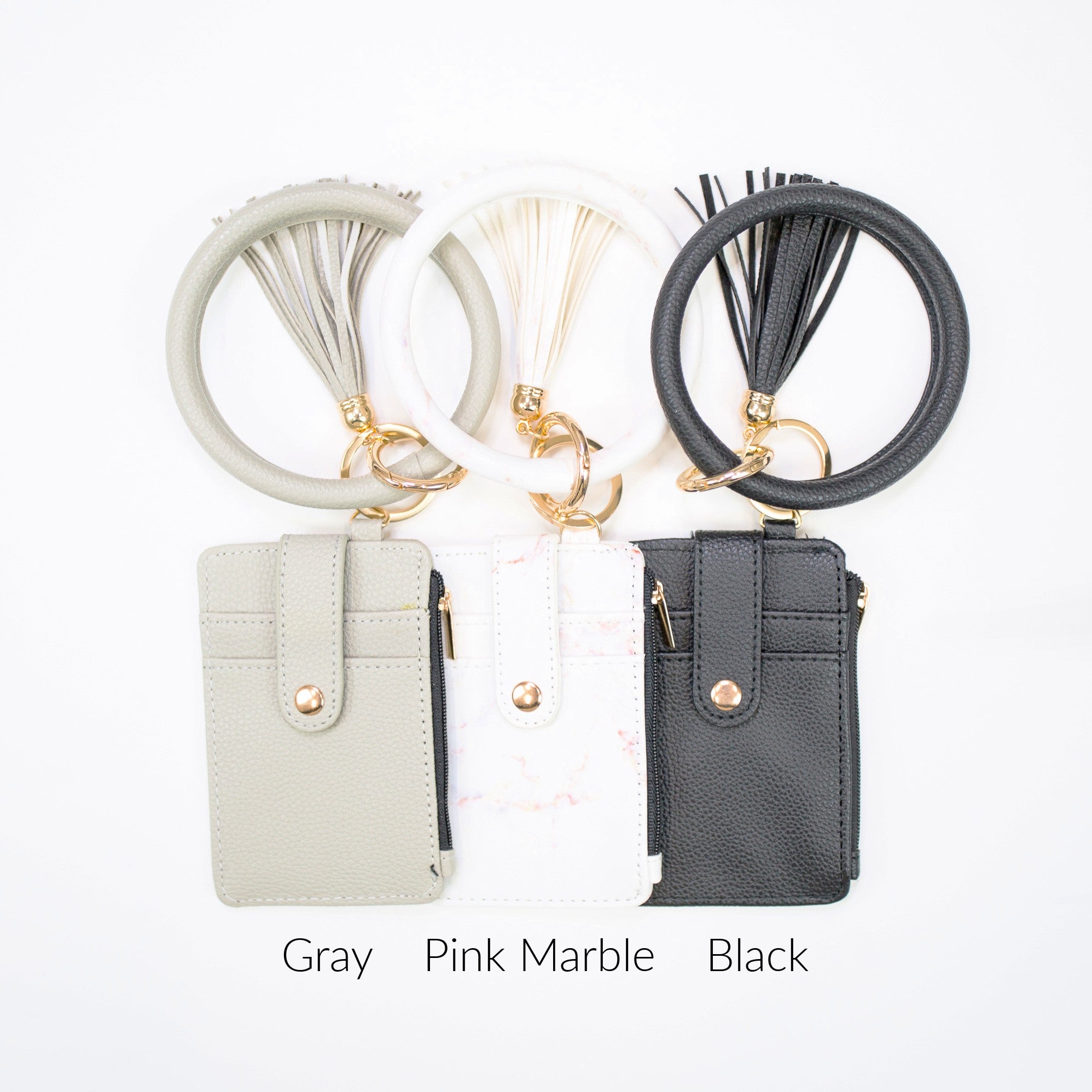 Key Ring Bangle w/ Wallet – PEACOCK GLAMOUR